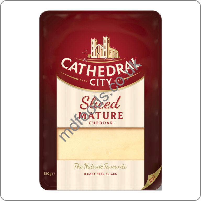 CATHEDRAL CITY SLICED MATURE CHEDDAR CHEESE 150g - MD Foods